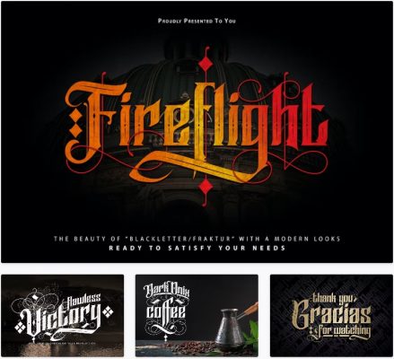 Font Việt hóa Fire Flight 1 phông Gothic đẹp • Font Zin