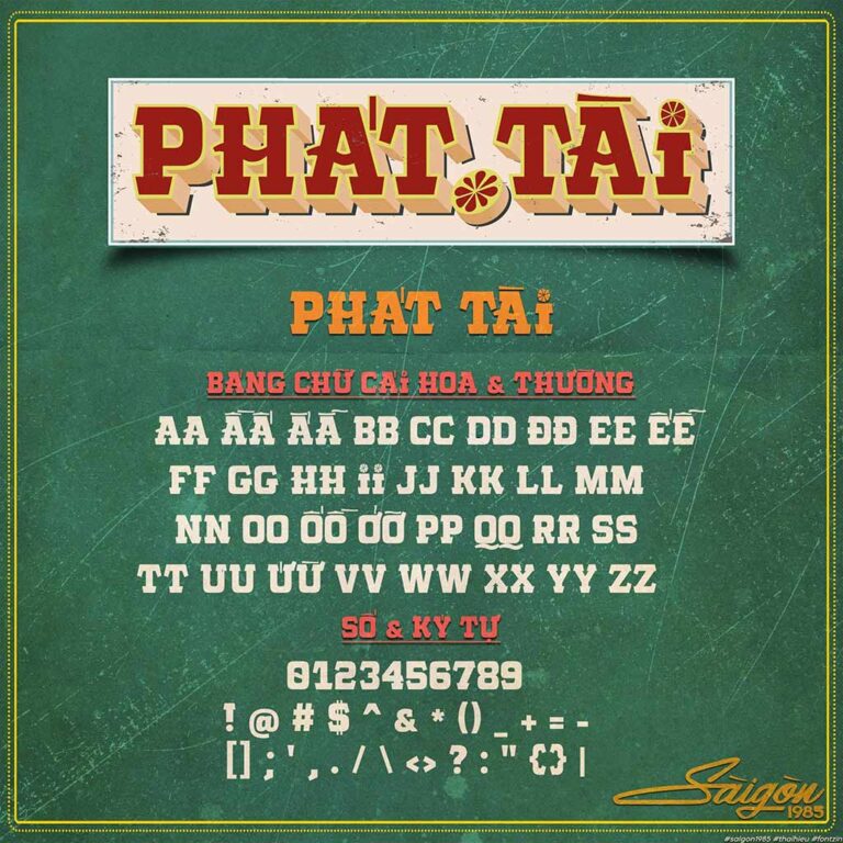 Top 10 Font Sài Gòn xưa đẹp, độc đáo thiết kế bởi FontZin