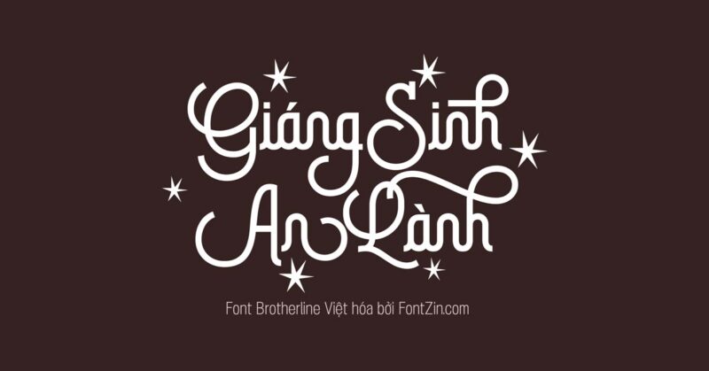 Font Chữ Đẹp Brotherline Việt Hóa • 630 Kí Tự Đặc Biệt