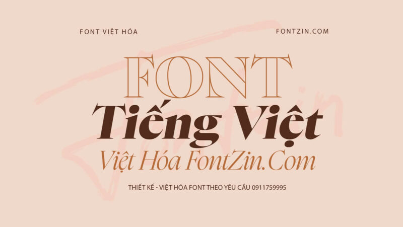 200+ Font Việt Hóa Đẹp Miễn Phí 2024 • Font Zin