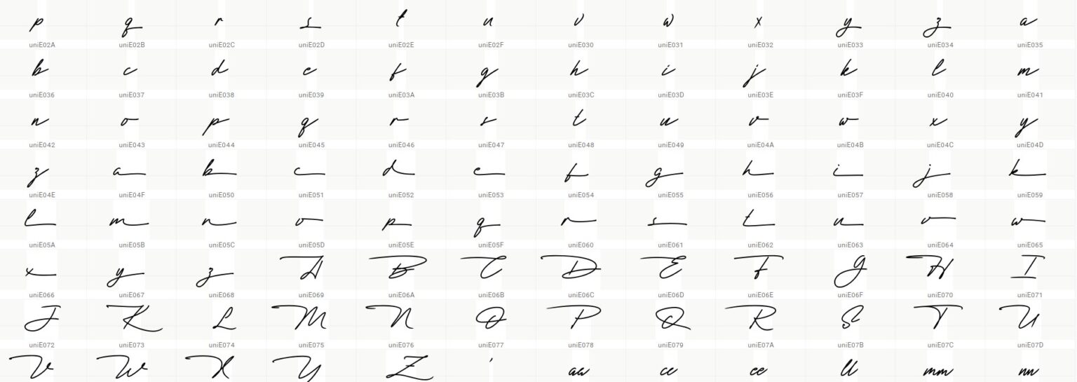 Font viết tay Việt hóa MrDakota có 5 bộ Glyphs đẹp